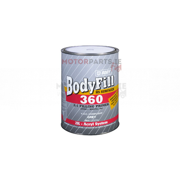 BODYFILL 360 GREY 4L - Motorparts